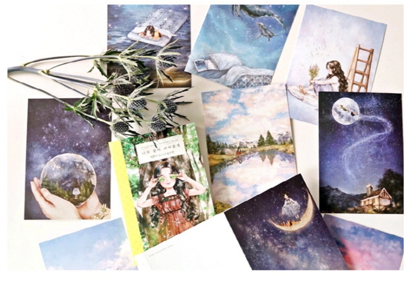 Aeppol Forest Girl's Postcard Book - Etsy Sweden