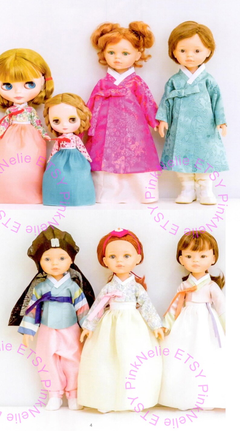 Korean Traditional Dress HANBOK for Dolls Craft Book | Etsy
