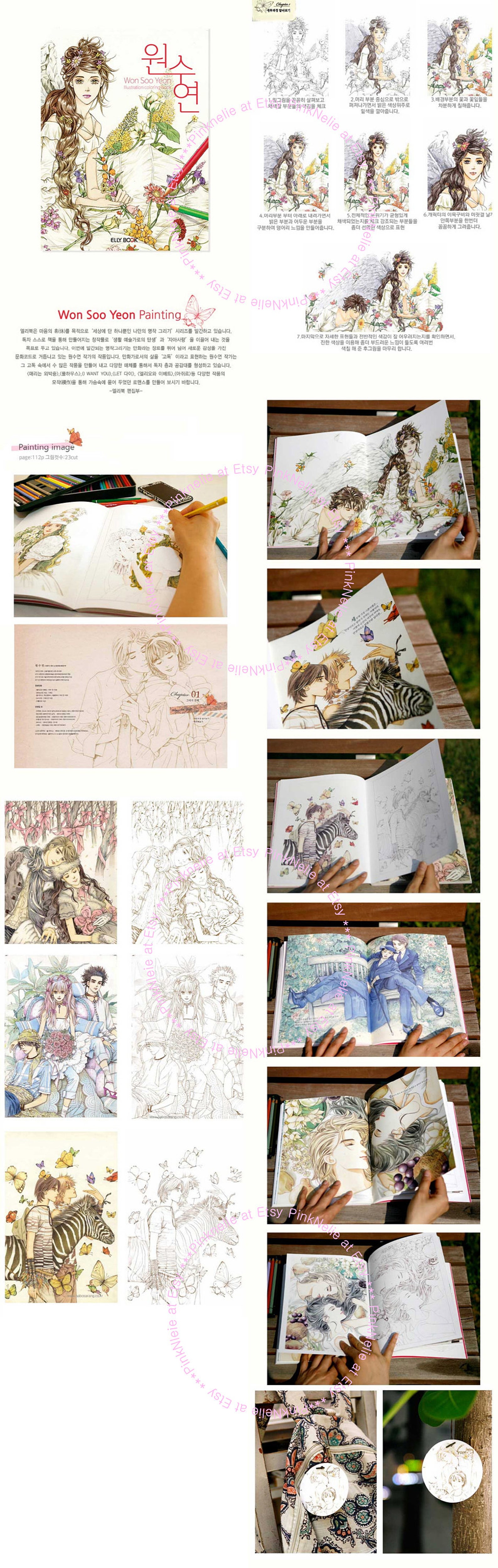 Won Soo Yeon Painting Coloring Book - Etsy
