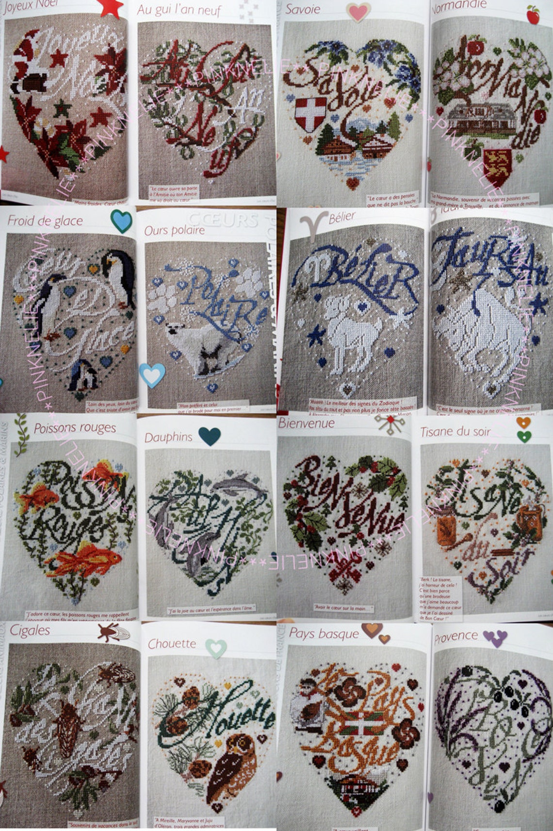 Out of Print 70 Hearts Cross Stitch French Craft Book - Etsy