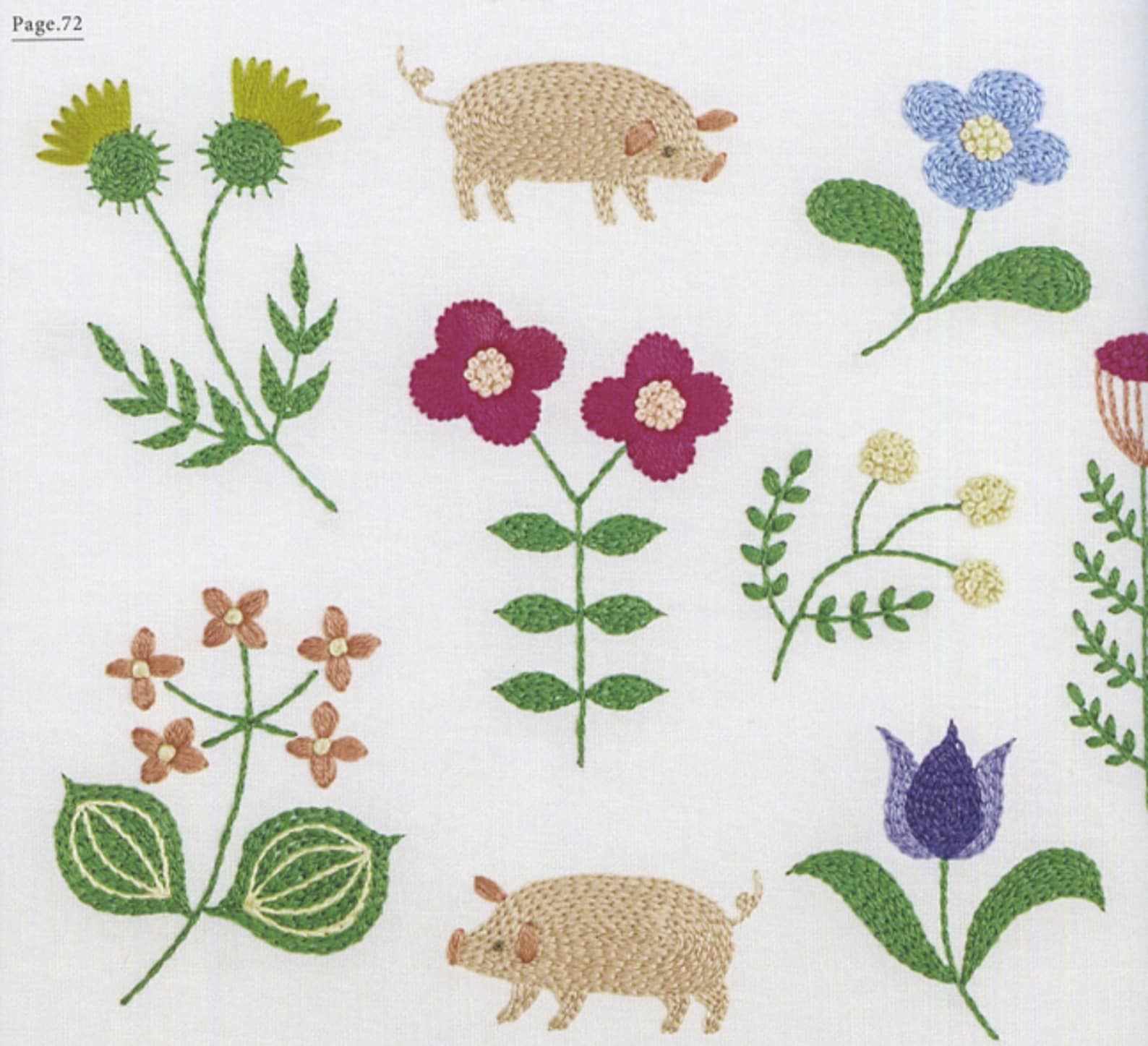 Yumiko Higuchi - Animals Embroidery Craft Book - Etsy