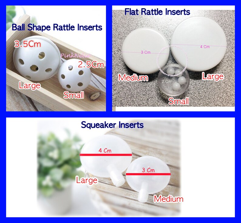 SQUEAKER Choose Size Medium or Large DIY Baby Toys or - Etsy