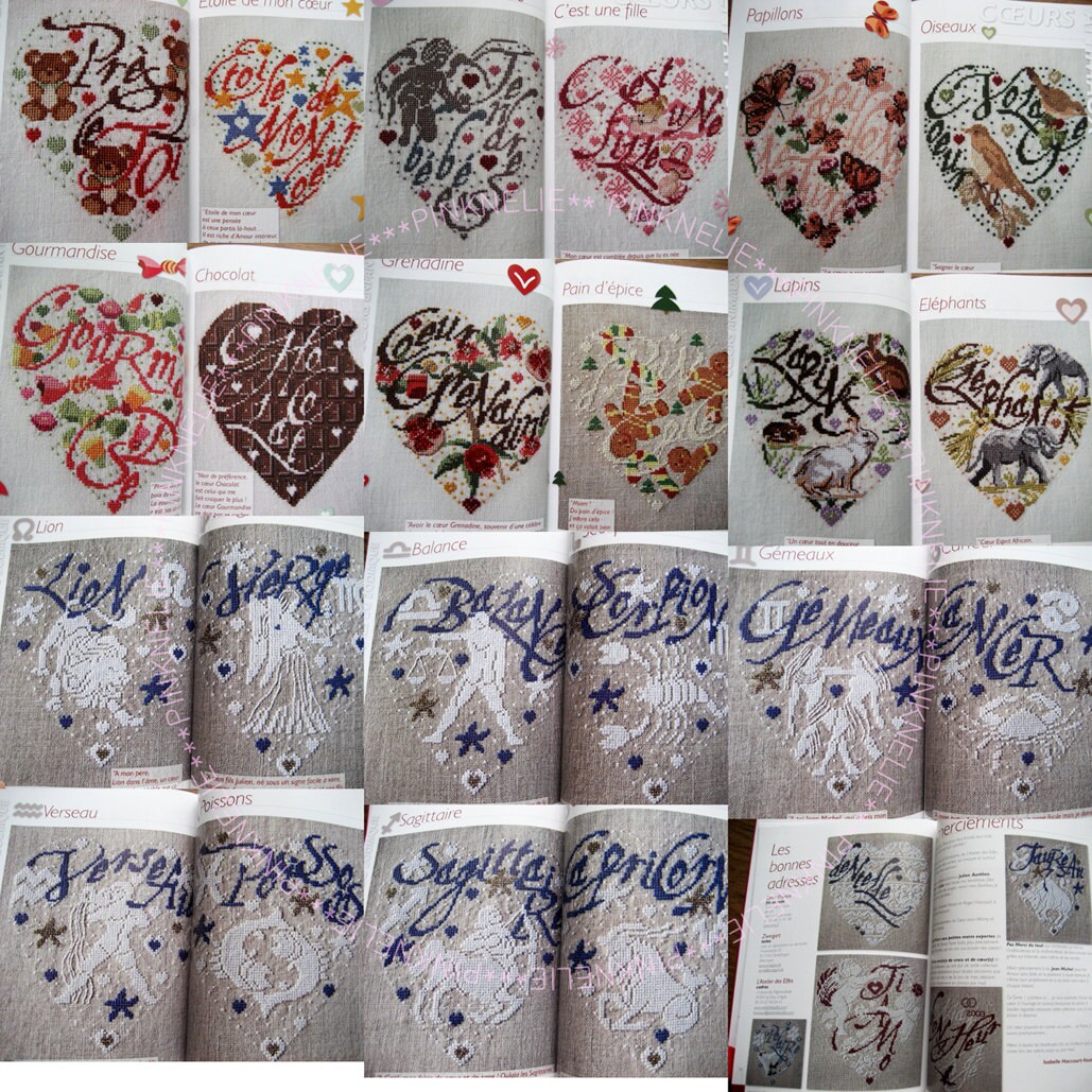 Out of Print 70 Hearts Cross Stitch French Craft Book - Etsy