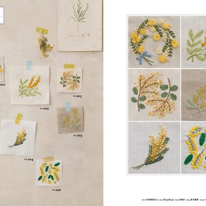 285 Botanical Embroidery Designs- Japanese Craft Book - Etsy