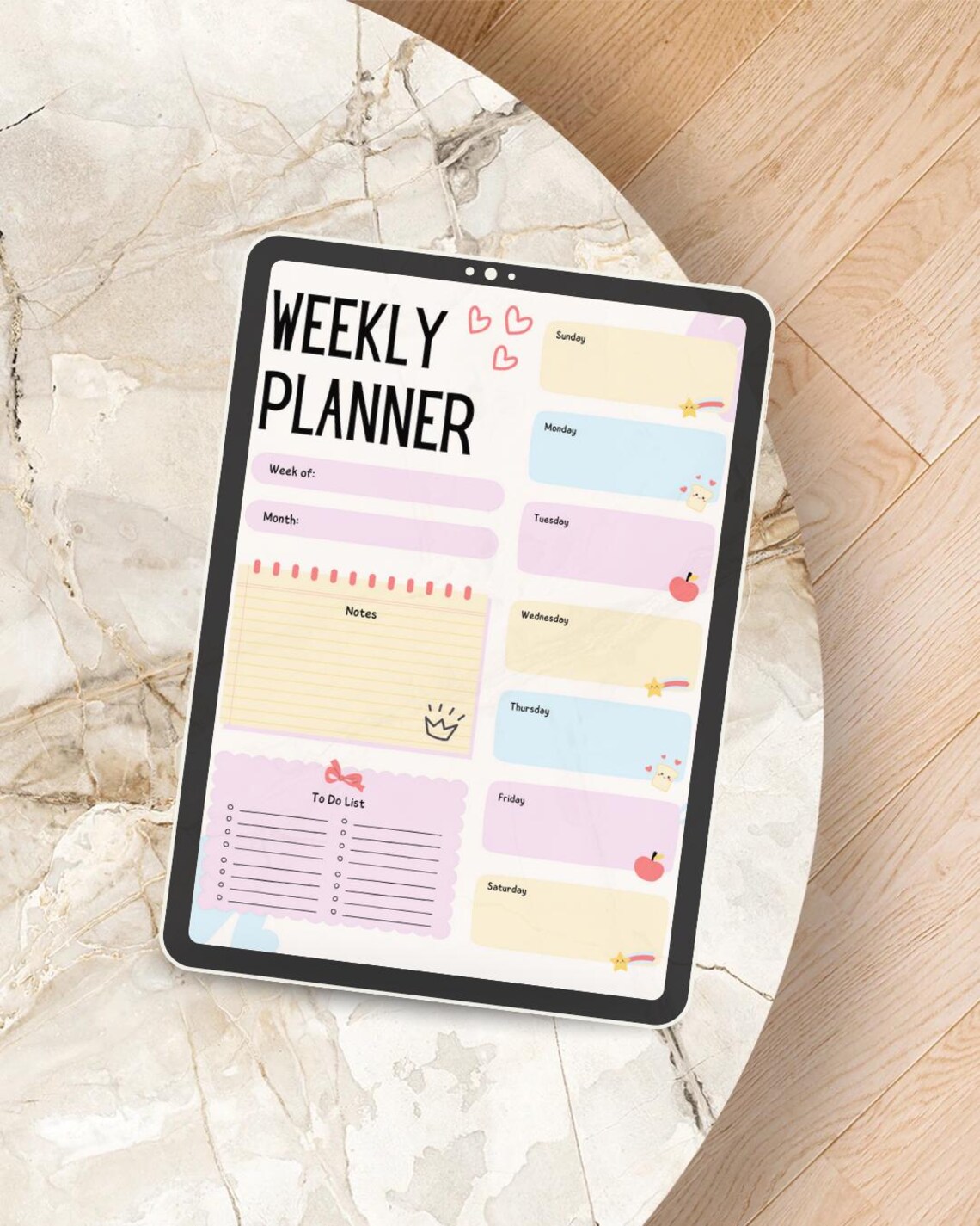 Digital Weekly Planner - Etsy