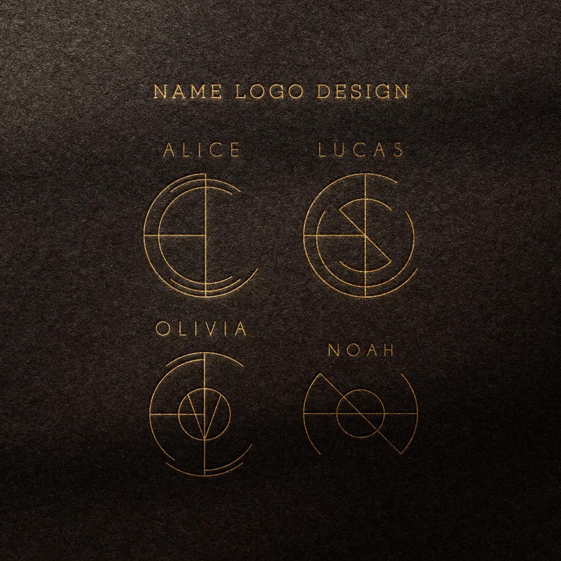 Personalized Name Logo Design, Minimalist Tattoo Art (digital Download ...