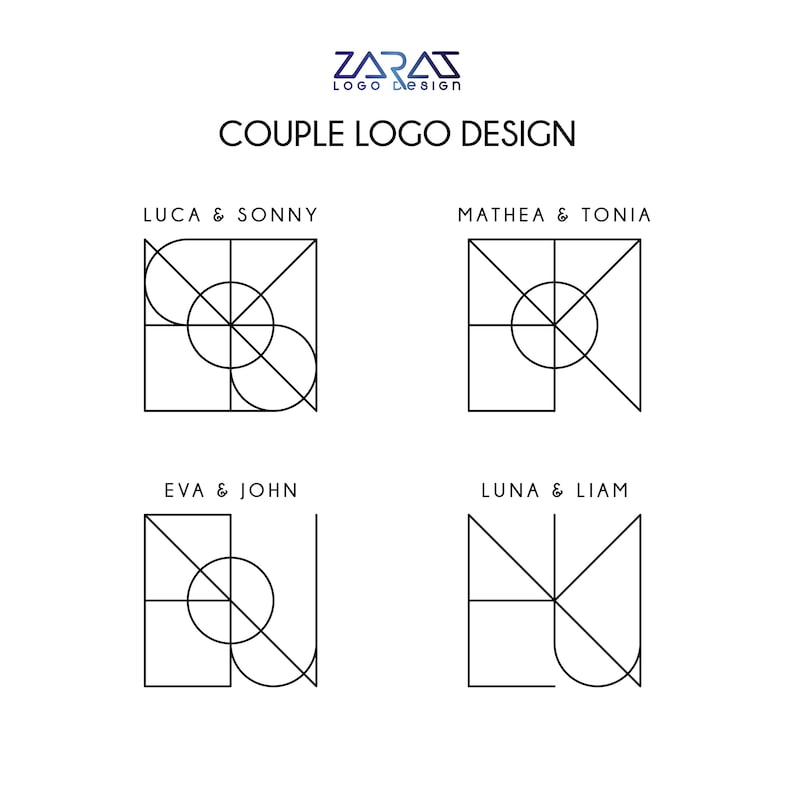 2 Names Logo, Custom Name Logo for Tattoo Design, Tattoo for Couples ...