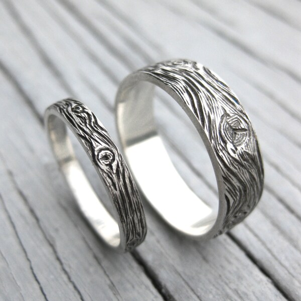 Rustic Wedding Band - Etsy