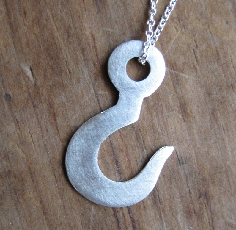 HOOK Sterling Silver Necklace - Etsy