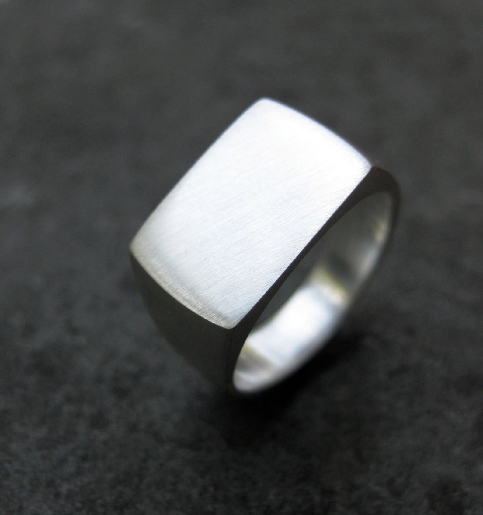 SIGNET Sterling Silver Ring Blank Signet Ready to Ship Size - Etsy