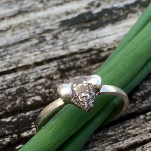 Praying MANTIS Stacking Ring Oxidized Insect Jewelry Sterling Silver ...