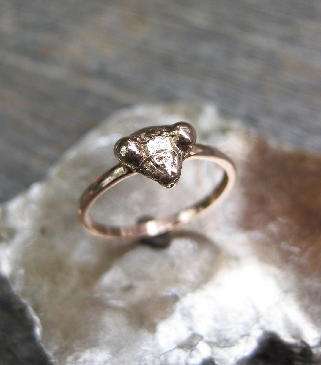 14 Kt Rose Gold Praying MANTIS Ring Real Insect Jewelry Made to Order ...