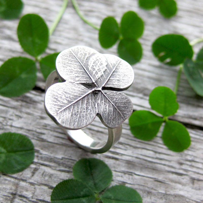 4 Leaf Clover Ring - Etsy