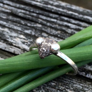 Praying MANTIS Stacking Ring Oxidized Insect Jewelry Sterling Silver ...