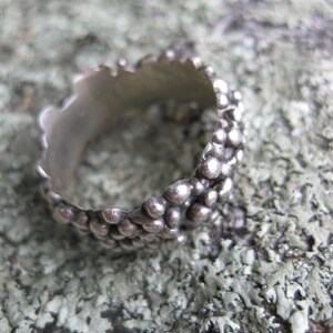 TINY BUBBLES Sterling Silver Ring Band Mens Womens Made to Order - Etsy