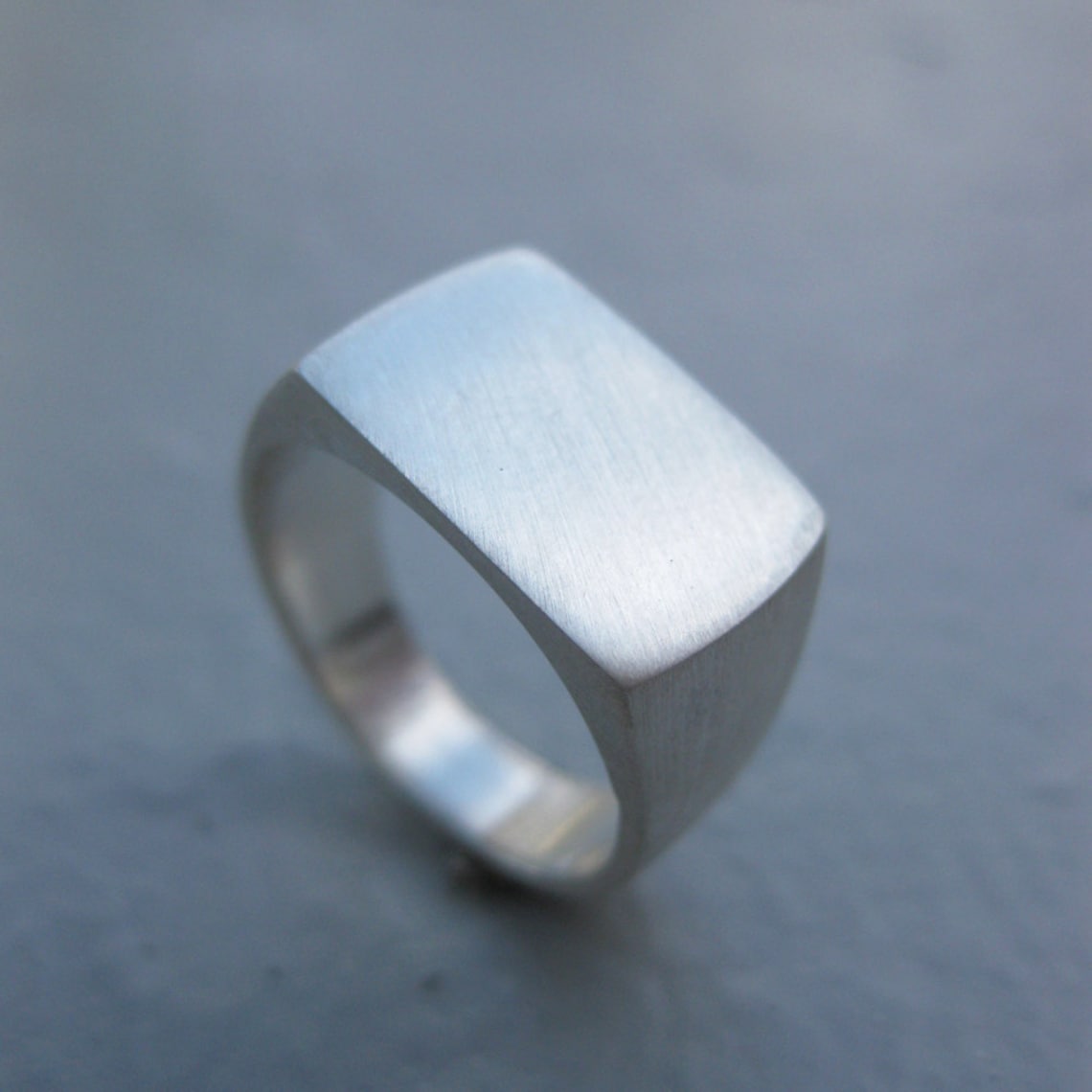 SIGNET Sterling Silver Ring Blank Signet Ready to Ship Size - Etsy