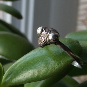 Praying MANTIS Stacking Ring Oxidized Insect Jewelry Sterling Silver ...