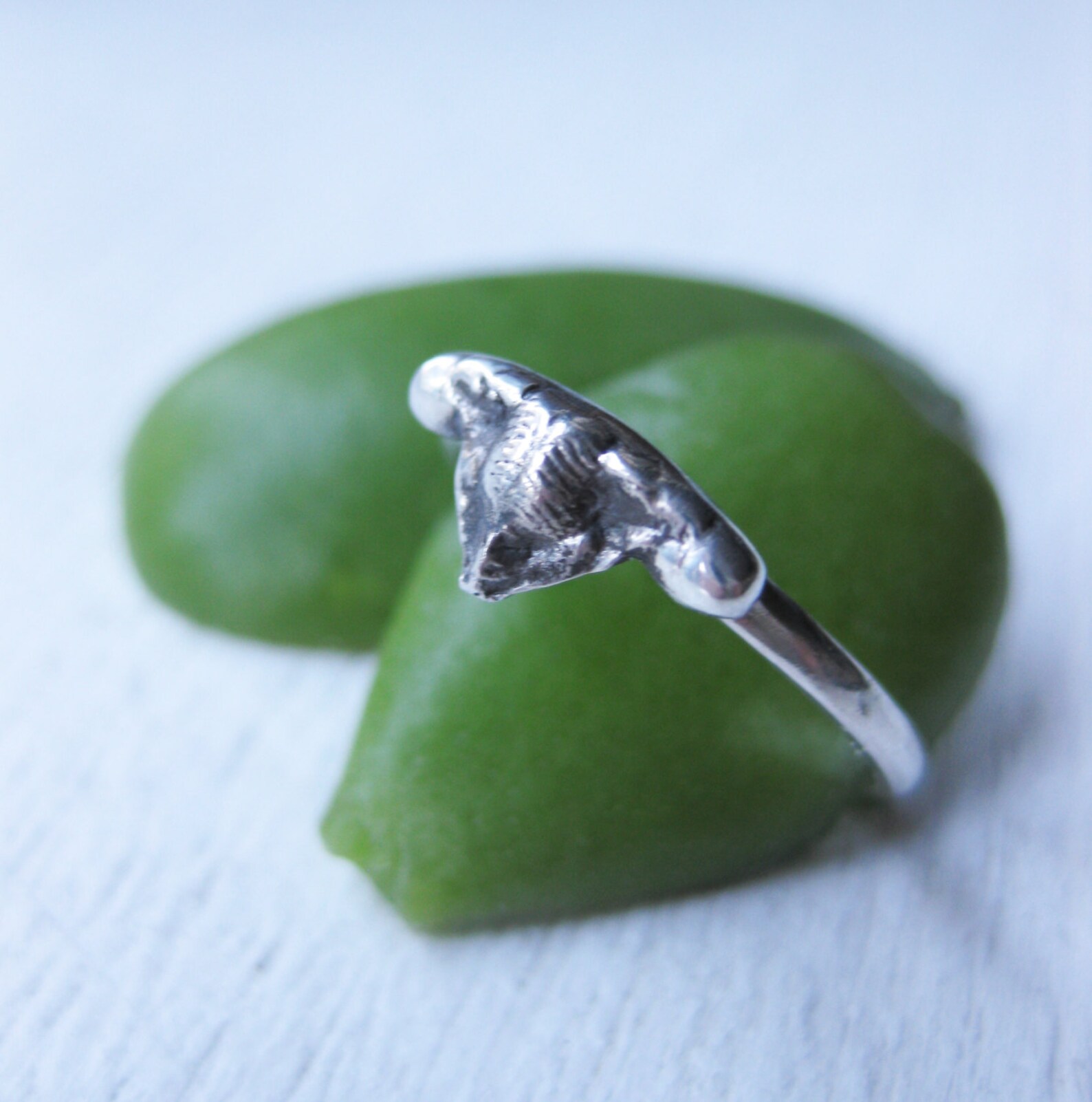CICADA Stacking Ring Oxidized Real Insect Jewelry Sterling Silver Made ...