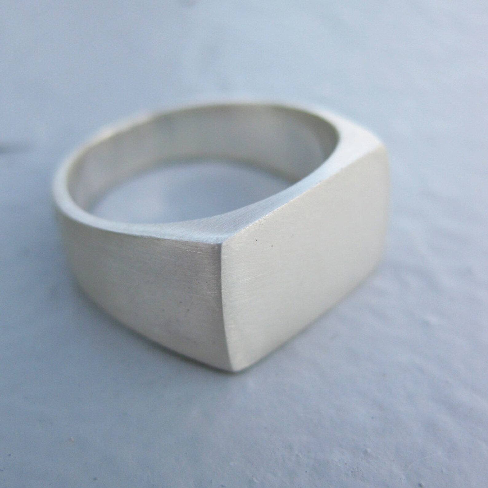 Blank SIGNET Sterling Silver Ring Made to Order Size - Etsy