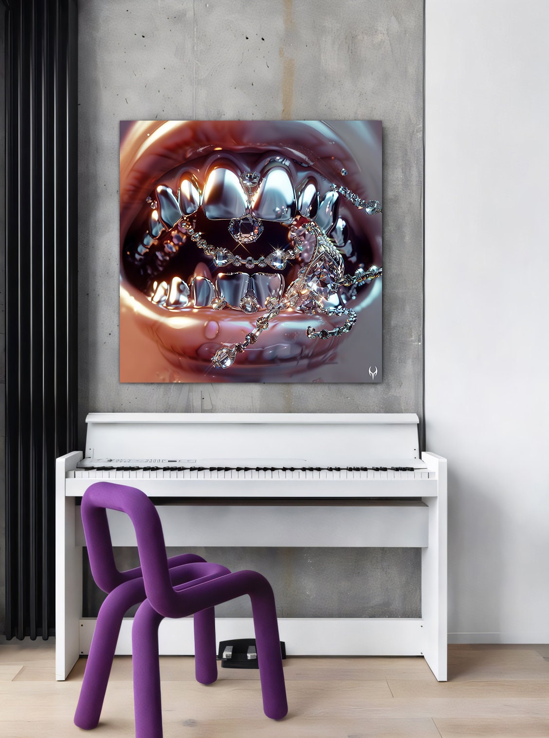 Kiss Lips Print Lips Print Glamour Print Trendy Art Print Funky Print ...