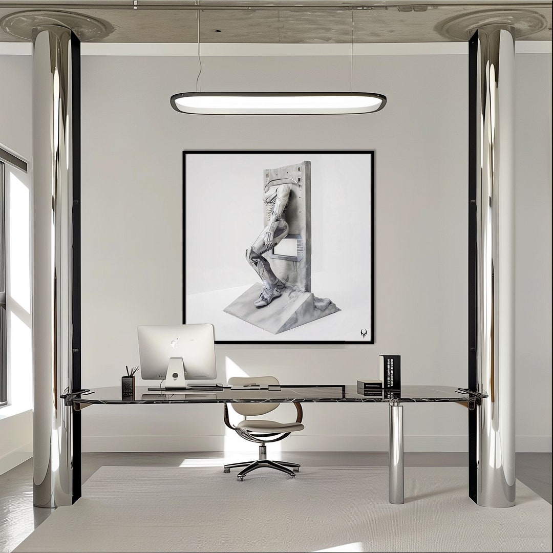 Humans and Electronics Modern Wall Art Contemporary Art High End Prints ...