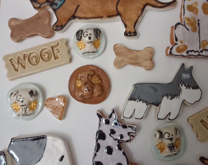 26 DOGS BONES WOOF Mosaic Tiles - Etsy