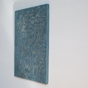 Japandi Blue Textured Wall Art, Blue Terracotta Earthy Artwork, Blue ...