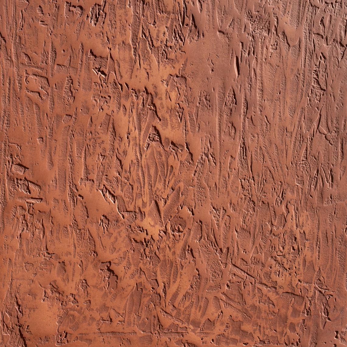 Japandi Red Textured Wall Art, Red Terracotta Earthy Artwork, Red ...