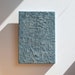 Japandi Blue Textured Wall Art, Blue Terracotta Earthy Artwork, Blue ...