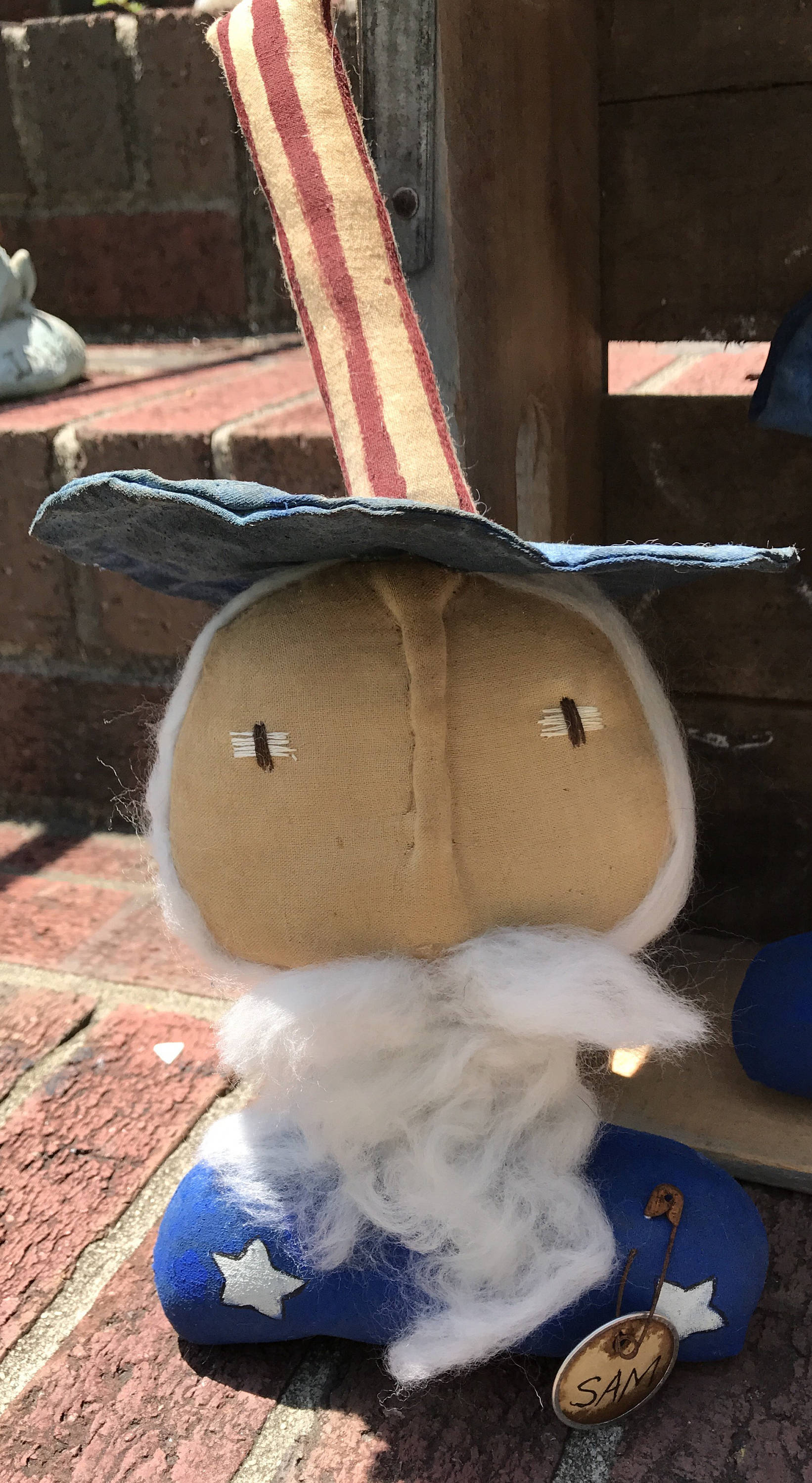 Primitive Dolls, Abraham Lincoln, George Washington, Lady Liberty, and ...