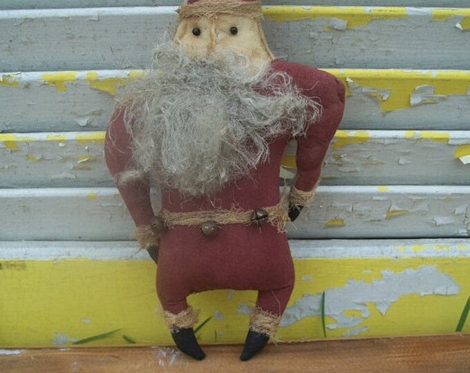Primitive Christmas Stump Chunk Santa - Etsy