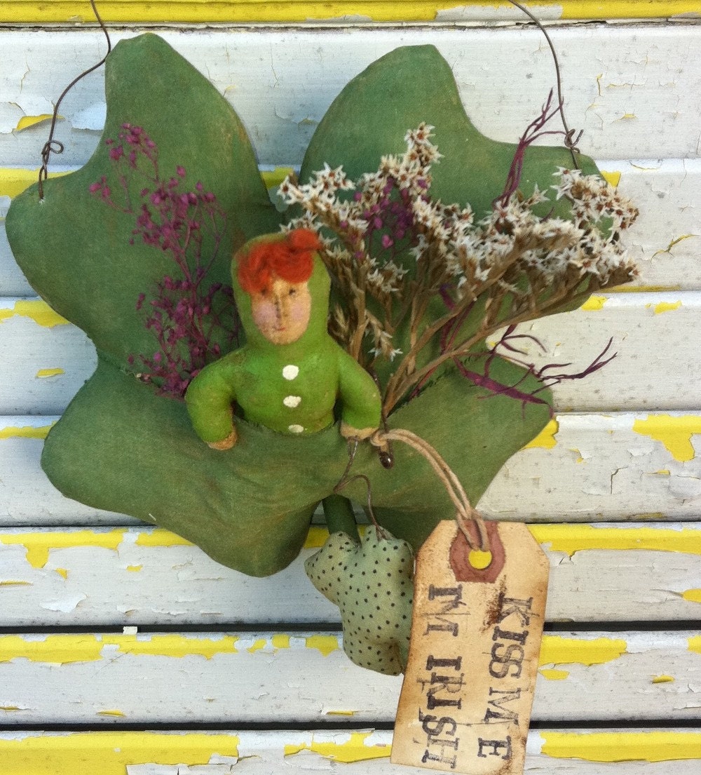 Primitive St Patrick's Day Patty Pocket | Etsy