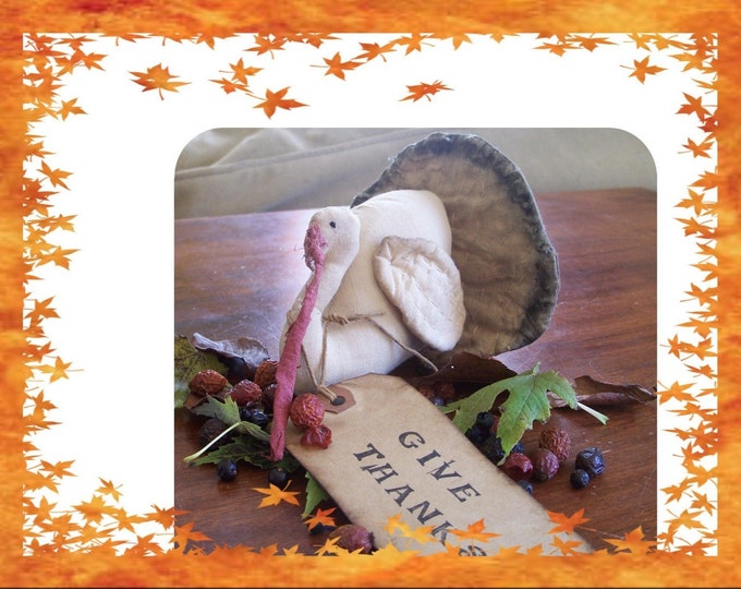Primitive Thanksgiving Turkey Small - Etsy