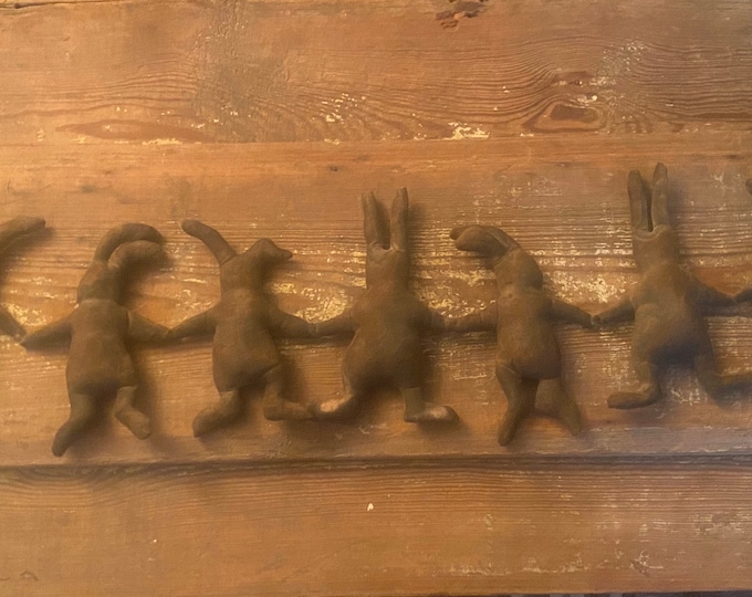 Primitive Dancing Bunny Garland - Etsy