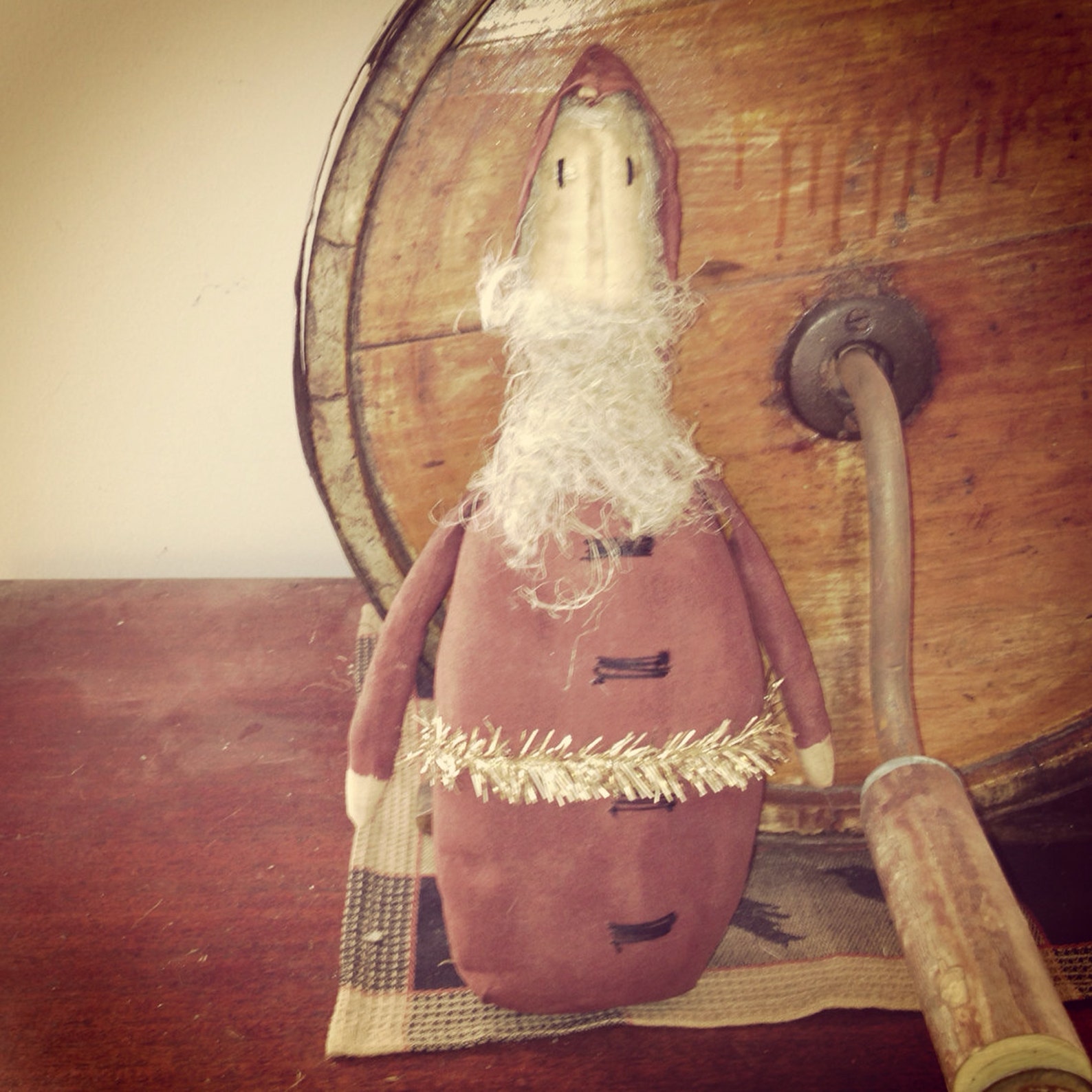 Primitive Christmas Fat Bottom Santa - Etsy