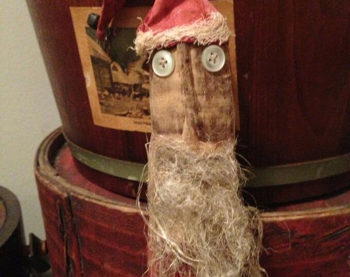 Primitive Christmas Crock Stick Santa - Etsy