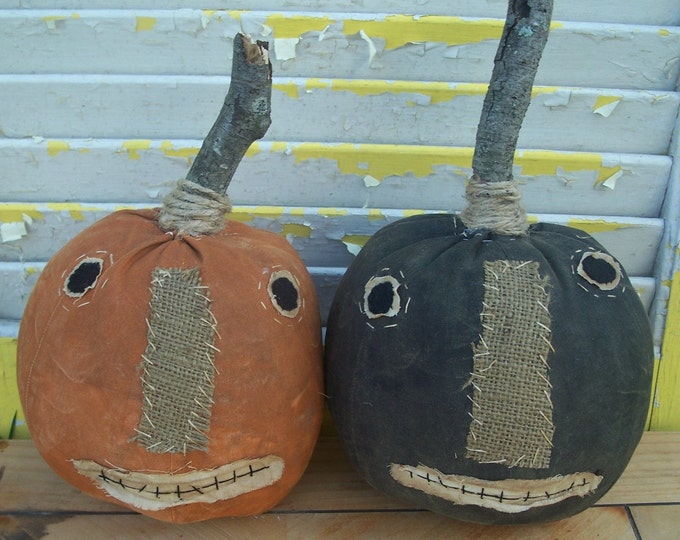 Primitive Halloween Pumpkins - Etsy