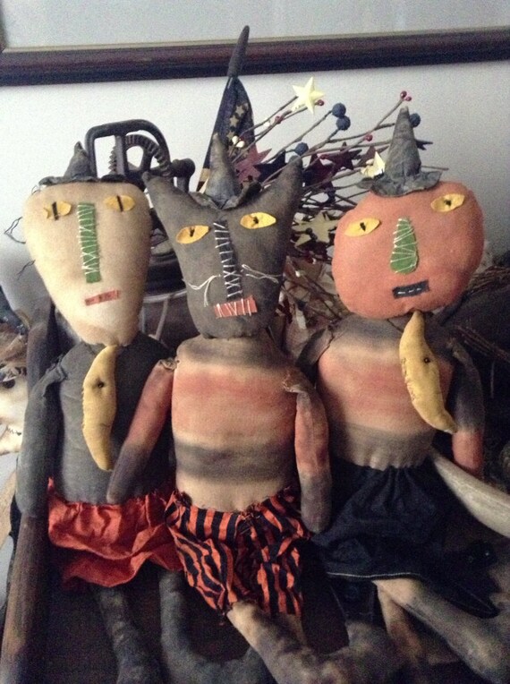 Primitive Freaky Friends - Etsy