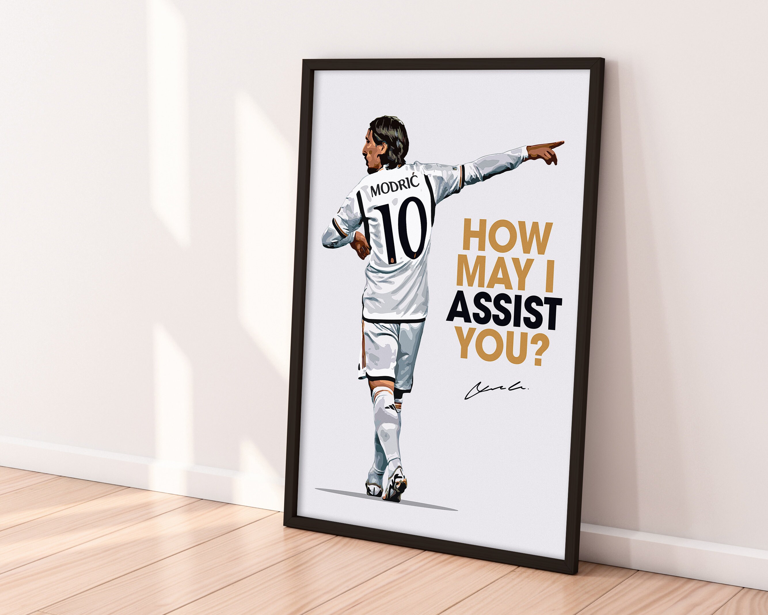 Modric Poster, Luka Modric 4K Printable Poster, Madrid Soccer Poster ...