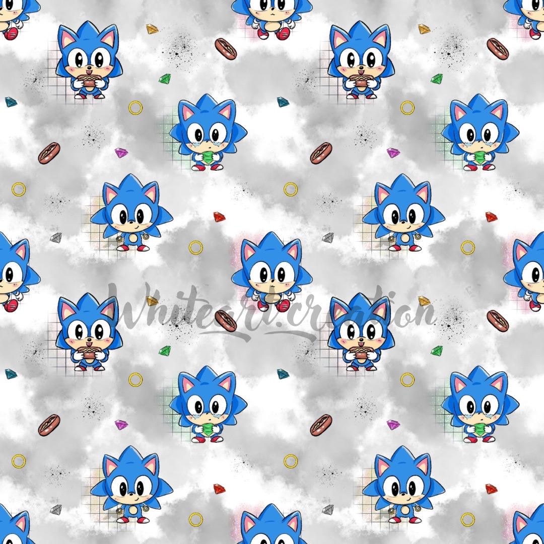 Sonic Hedgehog Seamless Pattern Digital File, Fabric Design, Baby ...