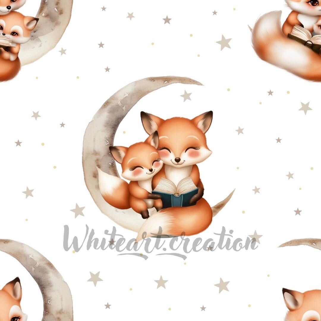 Fox Seamless Pattern Digital File, Fabric Design, Baby Pattern ...