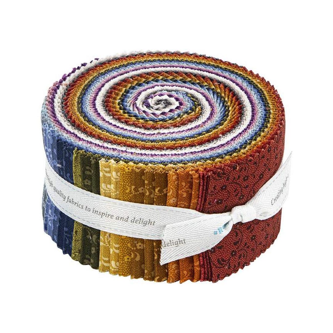 2.5 Inches Floret Strips Rolie Polie Roll Rainbow Colors Blue Red Green ...
