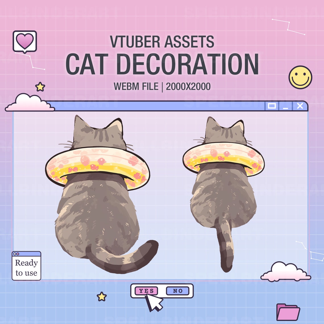 Animated Cat Tail Cute Animal Vtuber Assets Decoration Twitch Youtube ...