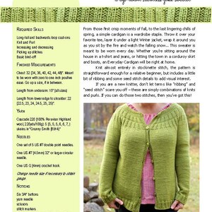 Everyday Cardigan Knitting Pattern and Tutorial - Etsy