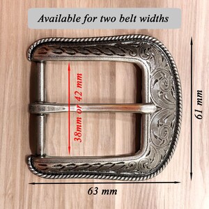 Floral Western Pin Belt Buckle for Men Women, Cowboy Removable Belt ...