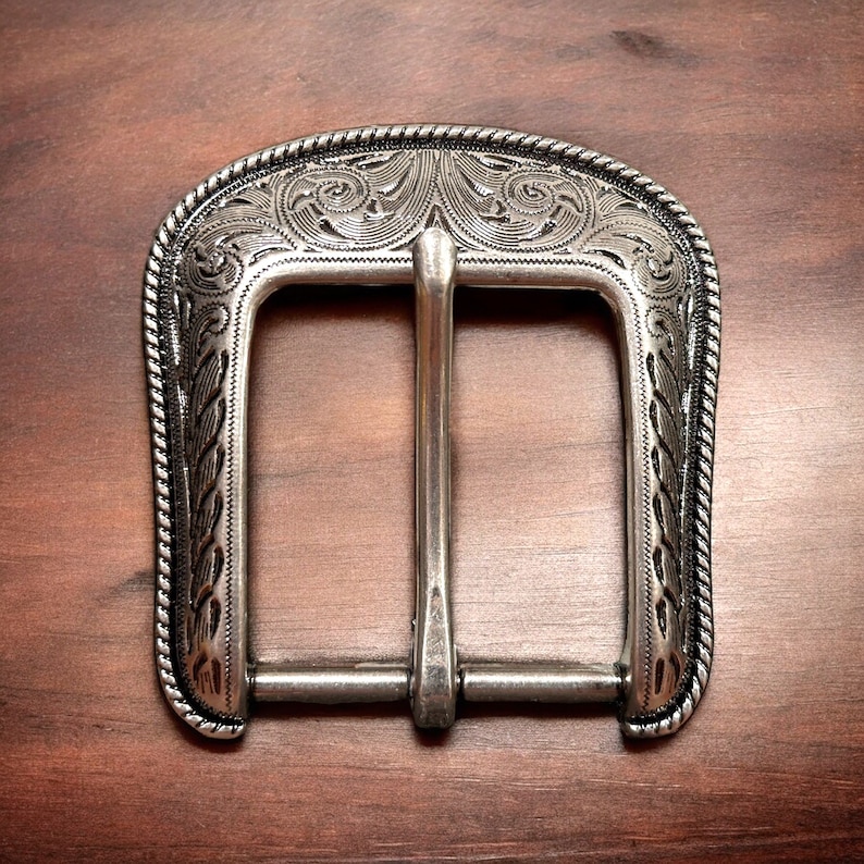 Floral Western Pin Belt Buckle for Men Women, Cowboy Removable Belt ...