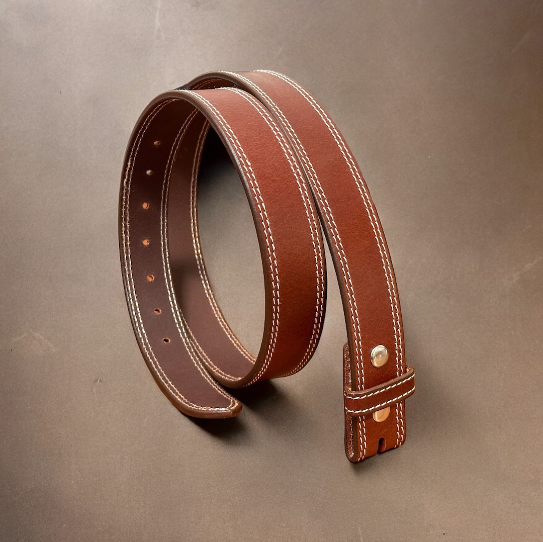Heavy Duty Full Grain Leather Belt Strap for Men Handmade Classic ...