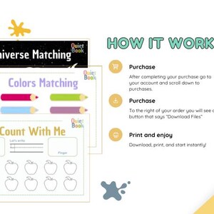 Preschool Worksheets, Quiet Book, Printables for Kids, Homeschool ...