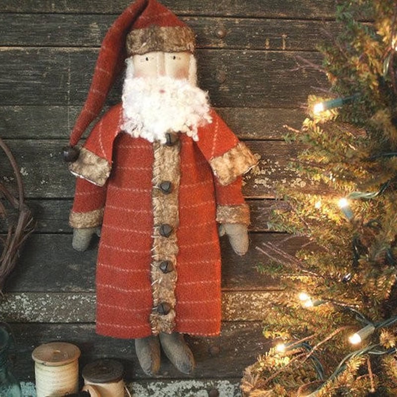 Primitive Santa Pattern - Etsy