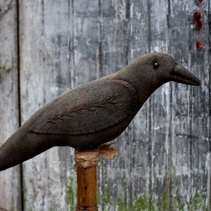 PATTERN Primitive Big Olde Crow Digital PDF Pattern, Bird Sewing ...